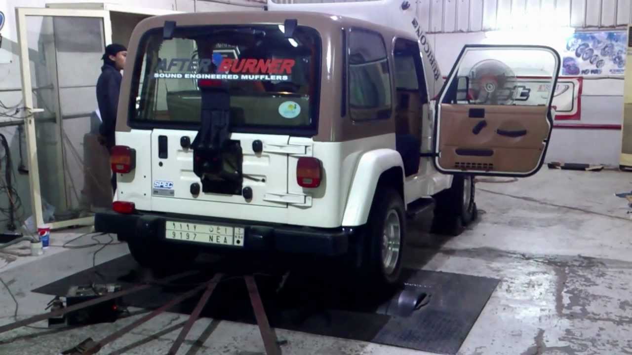 Jeep tj Turbo on dyno - YouTube