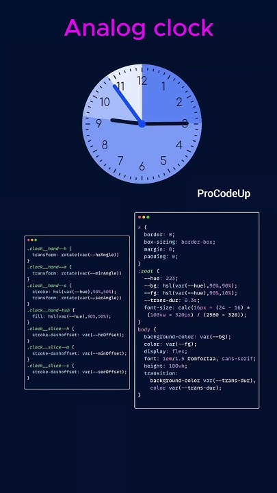 Analogue Clock Using HTML CSS and JavaScript #shorts - YouTube