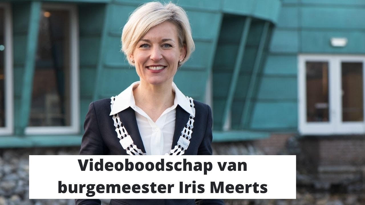 Burgemeester Iris Meerts vraagt u om vol te houden en elkaar te steunen ...