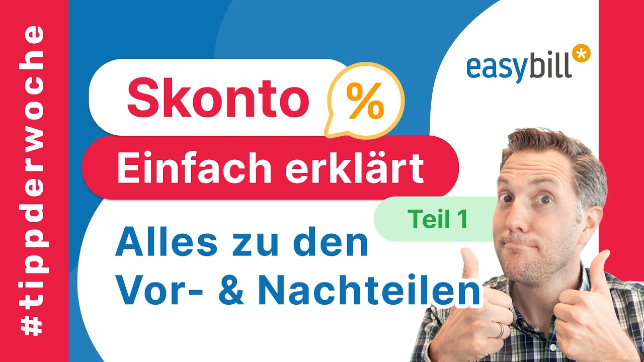 Skonto einfach erklärt | Teil 1: Die Grundlagen - YouTube