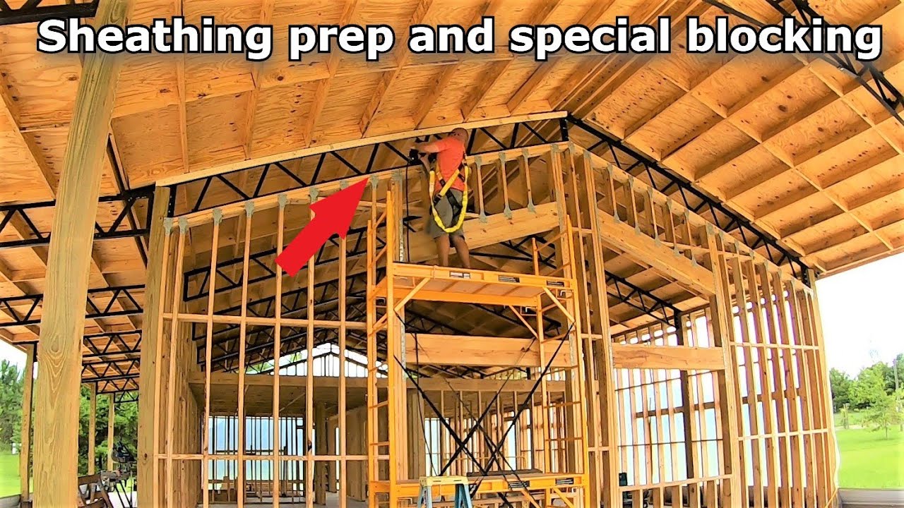 Prepping for sheathing and specialized blocking! #391 - YouTube