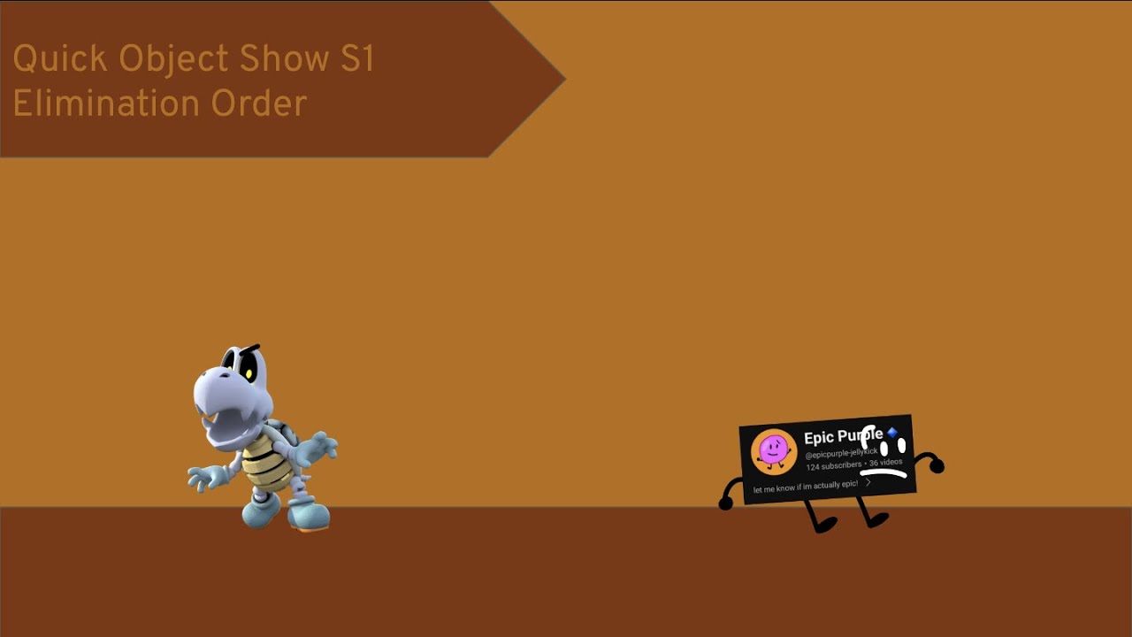 Quick Object Show S1 Elimination Order - YouTube