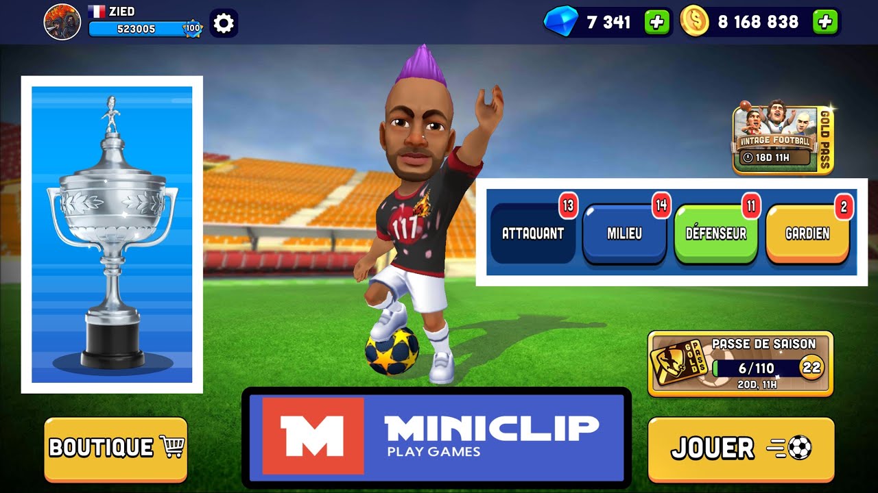 [FR] Mini Football Vintage CUP | +40 LVL UP ! - YouTube