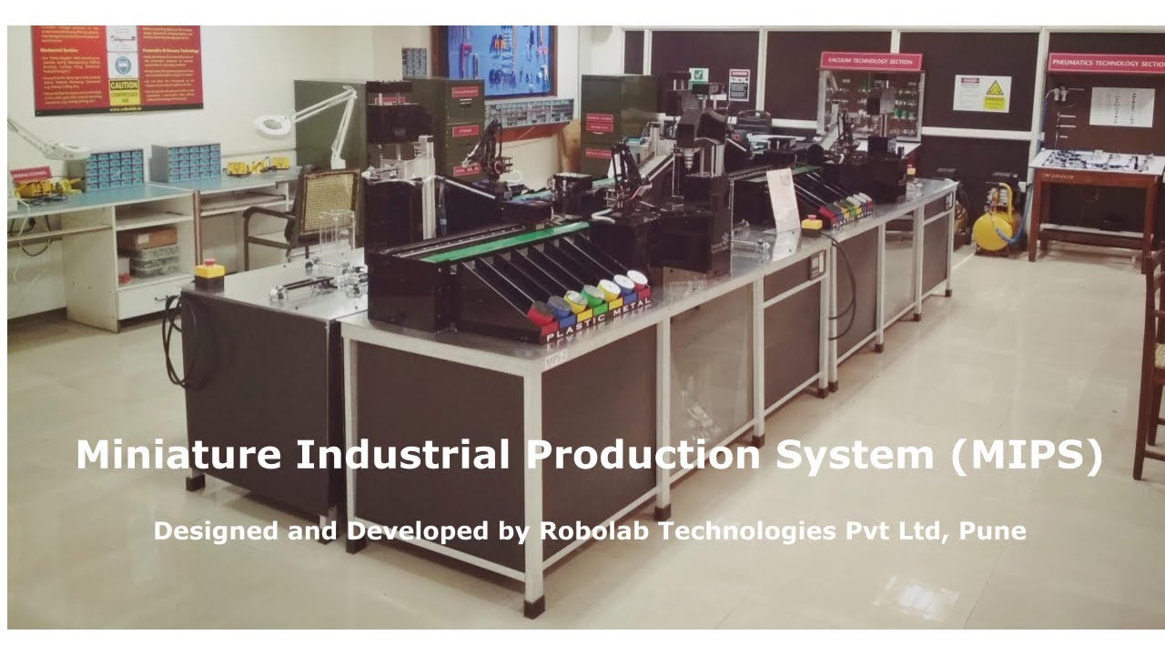 Miniature Industrial Production System (MIPS) Robolab Technologies Pune ...