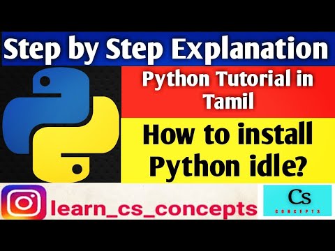 How to install python idle on windows? || Explained in Tamil - YouTube