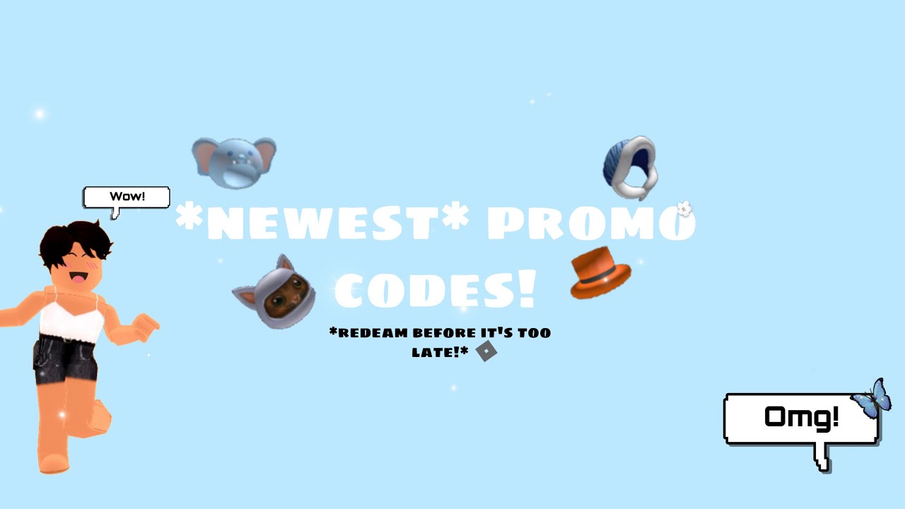 *NEWEST* promo codes on roblox! Claim before it’s too late - YouTube
