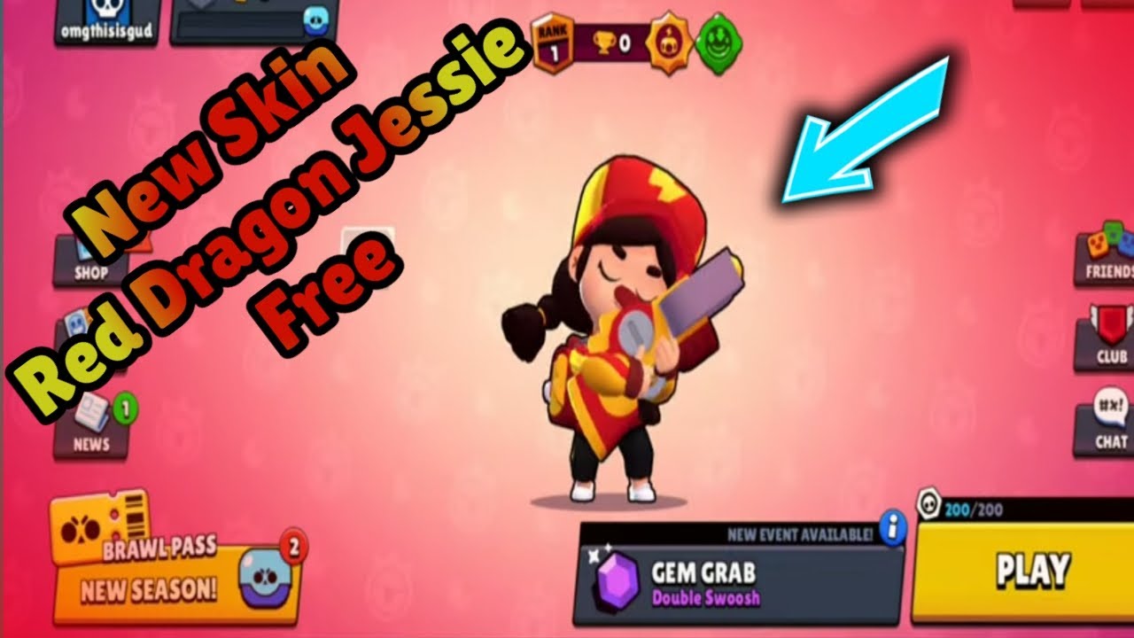 New Red Dragon Jessie Chinese skin! Brawl Stars - YouTube