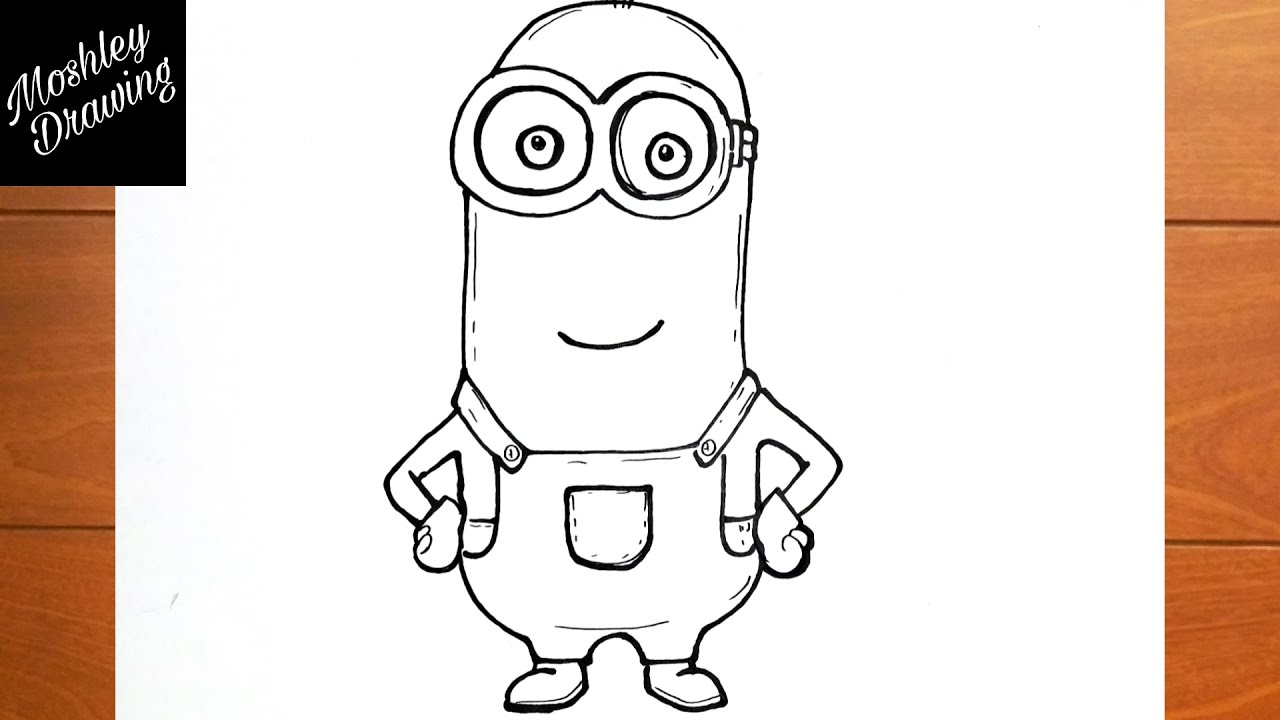 How to Draw Kevin The Minion - YouTube