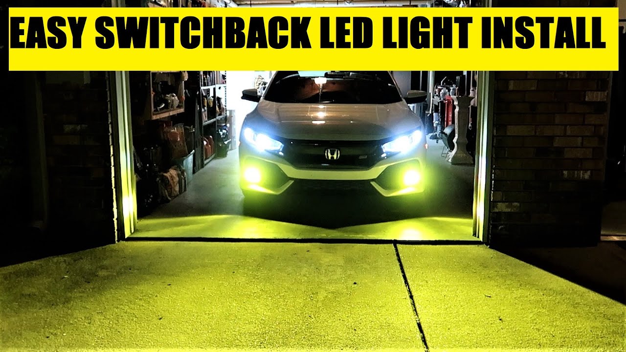 Switchback LED fog light install Civic Si 10th gen #Honda#CivicSi# ...
