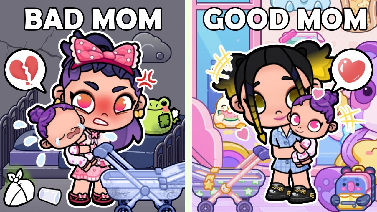 A Sad Story of GOOD MOM vs BAD MOM in Avatar World 😢 | Avatar World ...