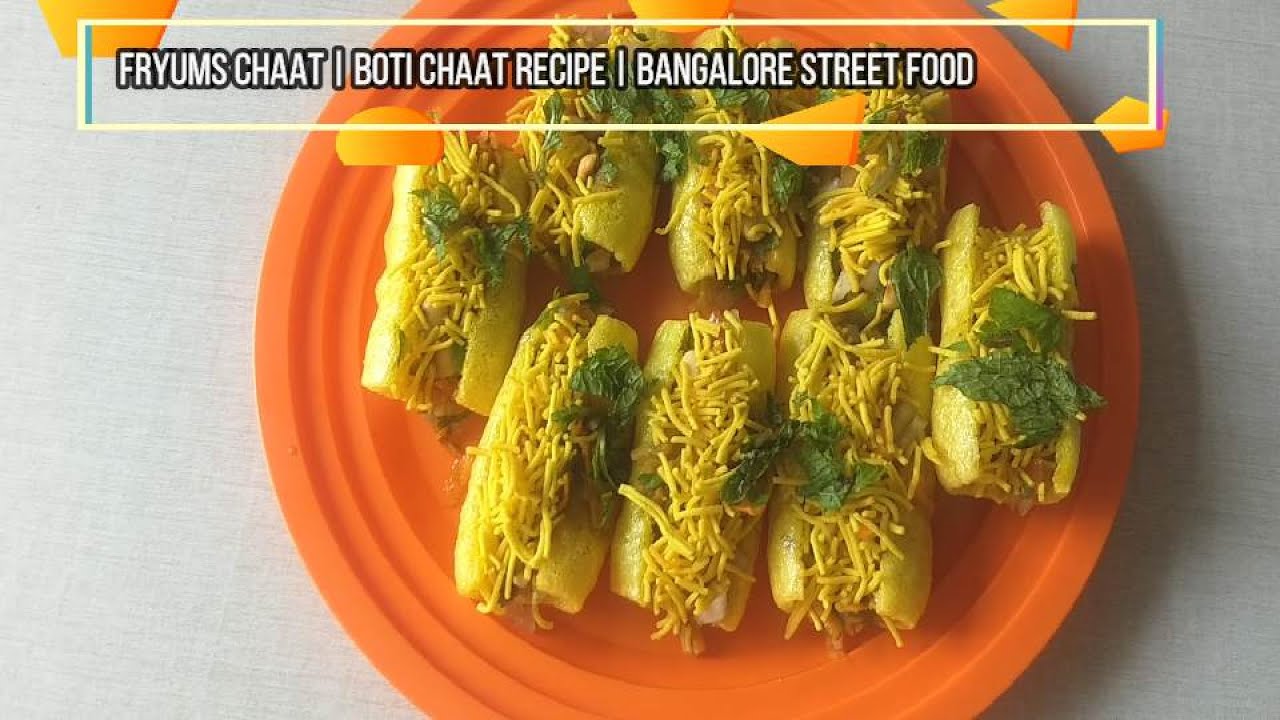 Fryums Chaat | Boti Chaat Recipe | Bangalore Street Food - YouTube