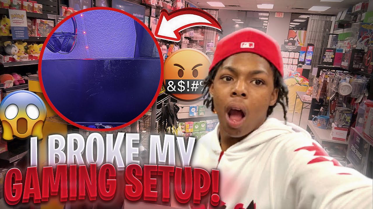 I BROKE MY GAMING SETUP 🤬😱 - YouTube