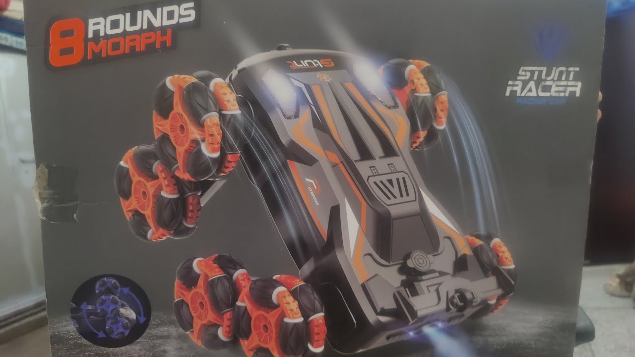 NewToy 8 wheels Morph Stunt Racer Toy Car - YouTube