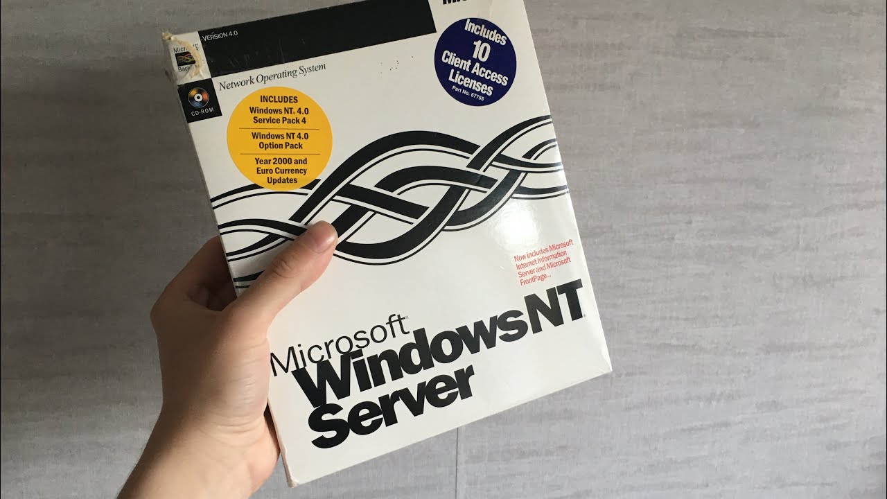 #037 - Unboxing Windows Server NT 4.0 (1996) - dc4.nl - YouTube