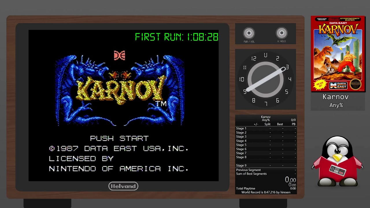 Karnov (NES) - Any% - First Run - 1:08:28 - YouTube