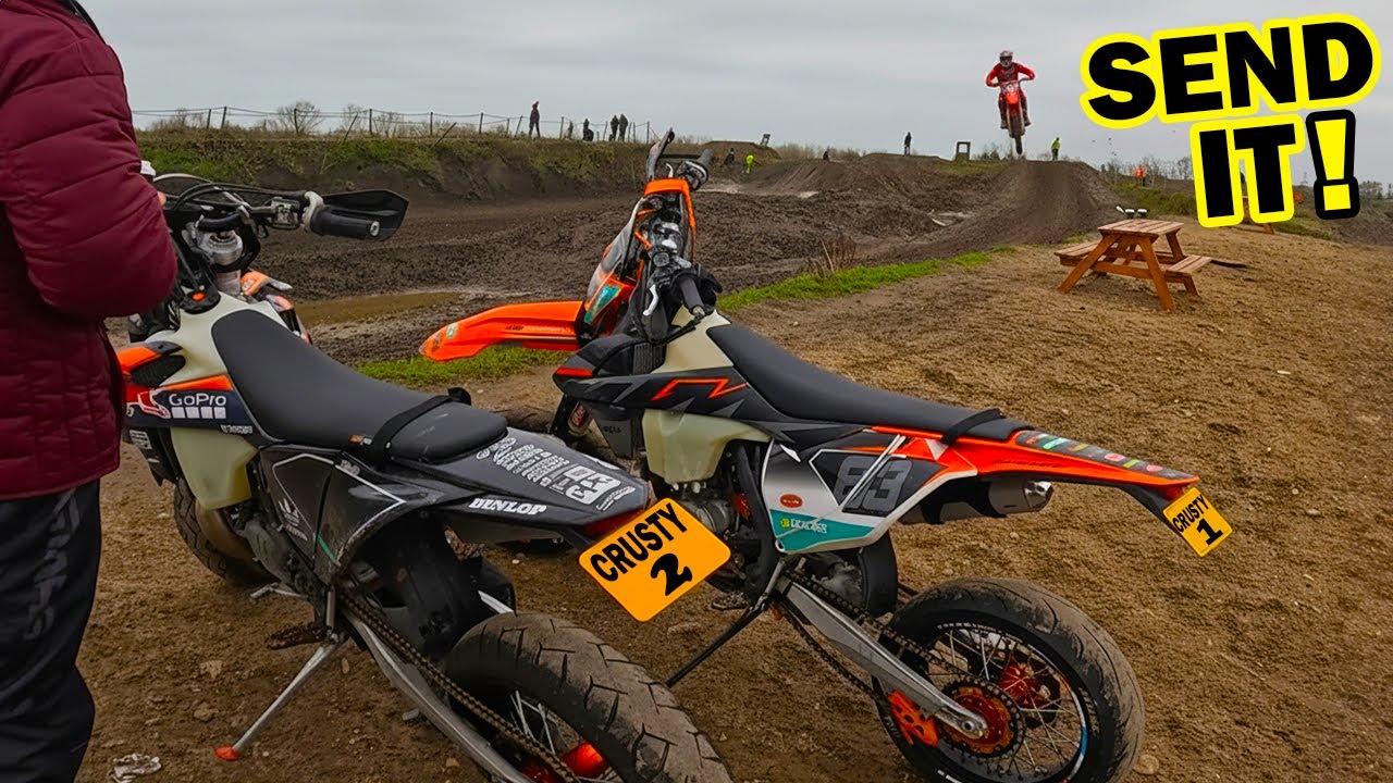 first Supermoto test ride hitting popular mx tracks - YouTube