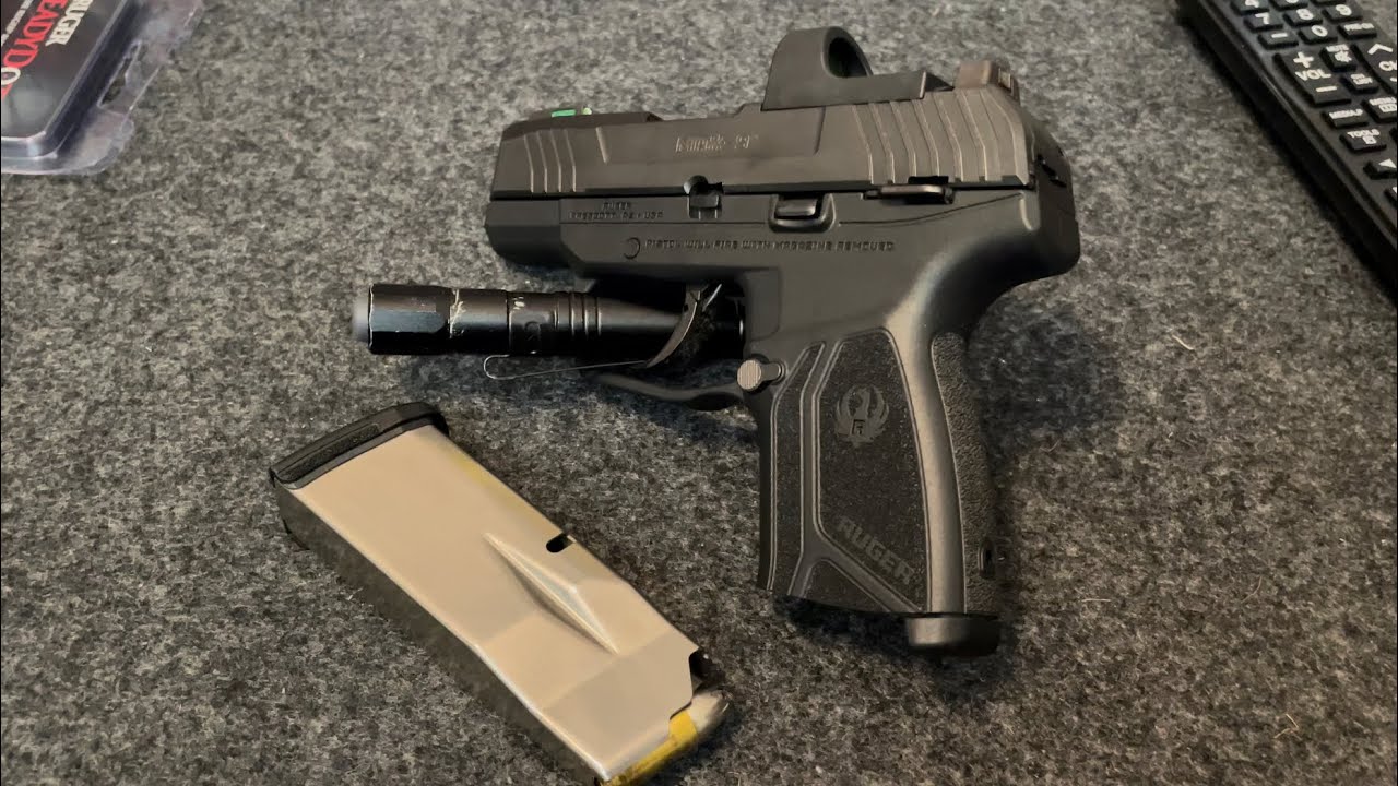 Ruger Max 9 with Ruger Ready Dot red dot. Budget optic, no adjustment ...