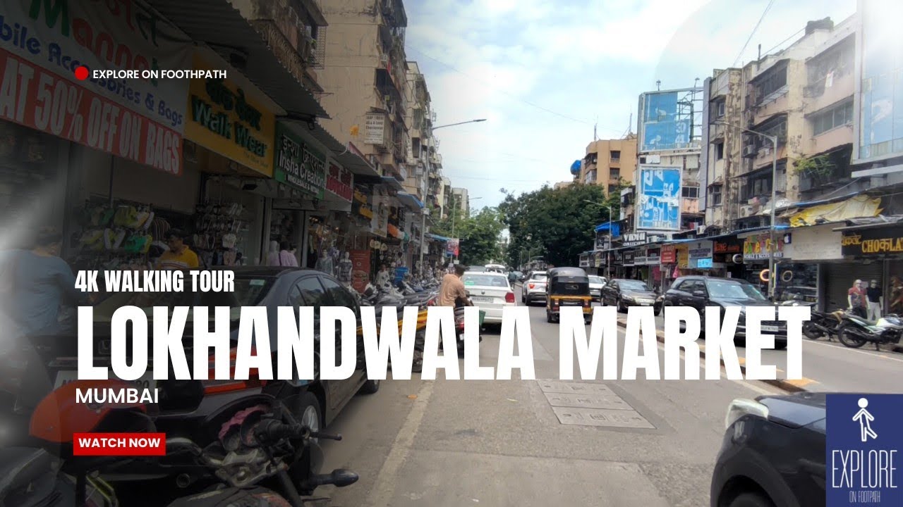 4K Virtual Walking Tour | Lokhandwala Market | Andheri West | Mumbai ...