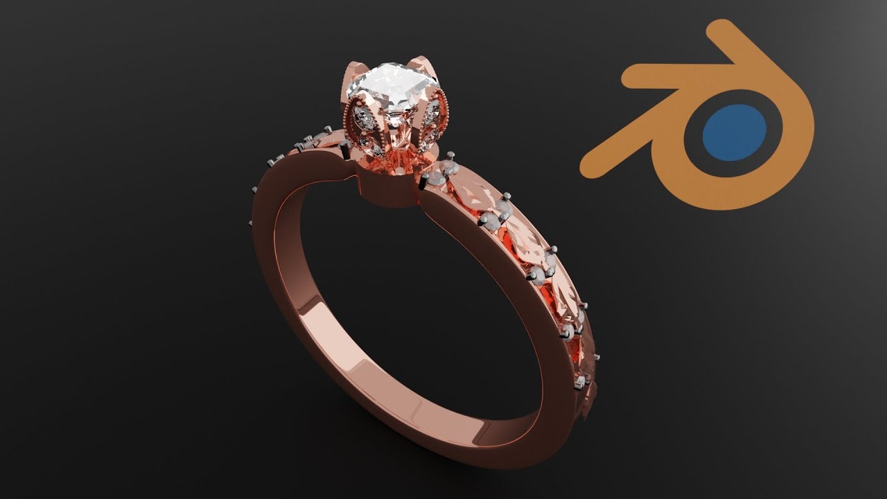 How to model Rose Gold Ring in Blender 3.1 [Tutorial] - YouTube