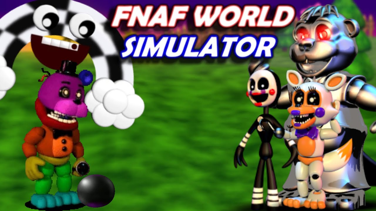 FNaF World Simulator | Entering Rainbow Land - YouTube