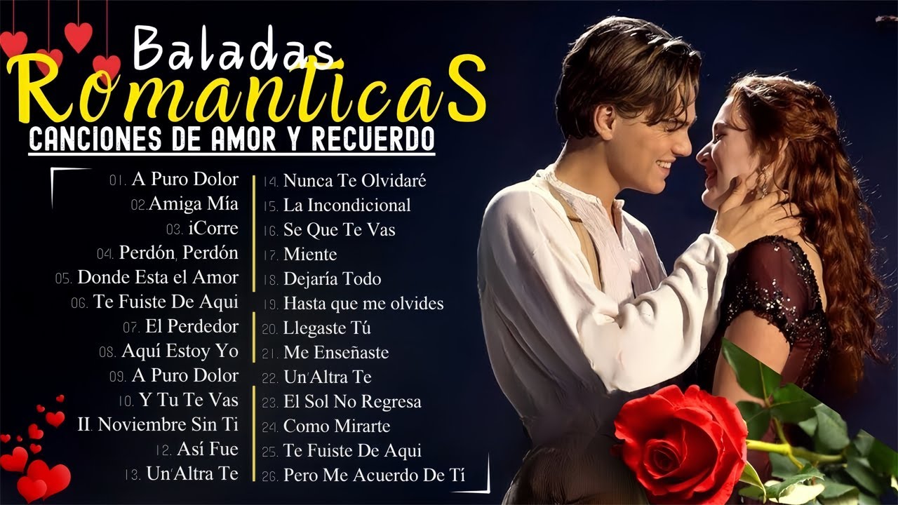 Las 100 Canciones Romanticas Inmortales 💝 Romanticas Viejitas en ...