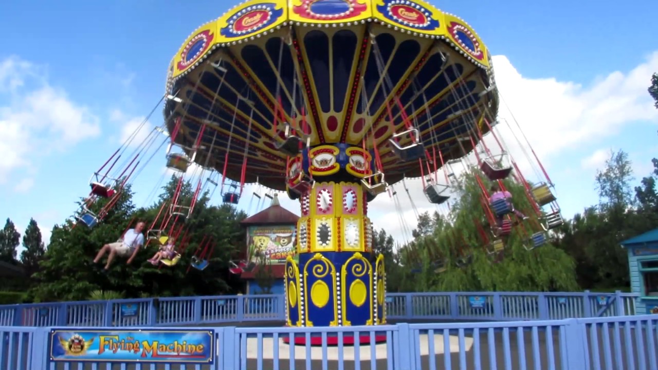 Flying Machines @ Crealy Adventure Park (off ride) - YouTube