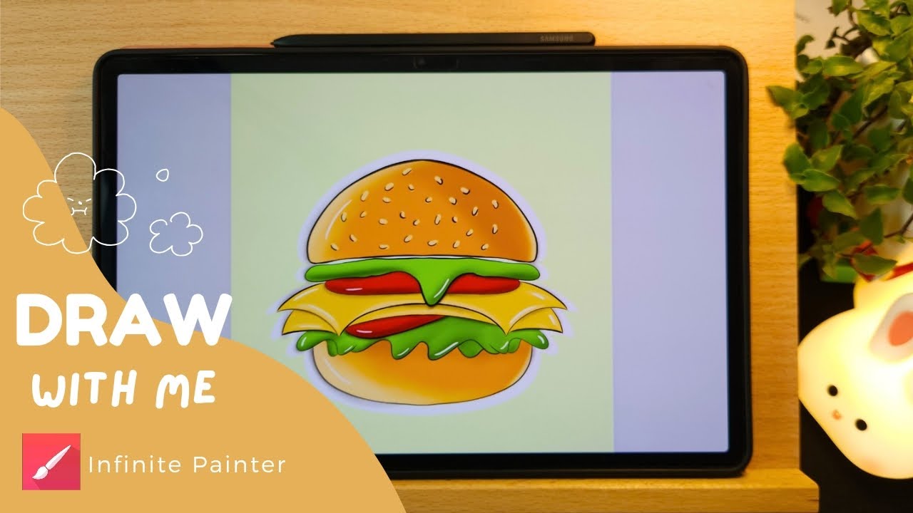 Draw a Burger on Your Android Tablet: Easy Step-by-Step Digital Art ...