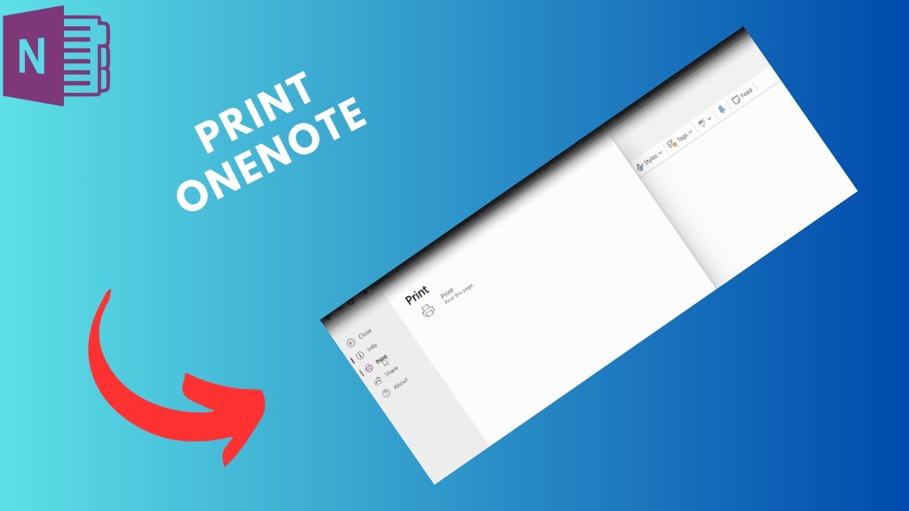 How to print from Onenote - YouTube