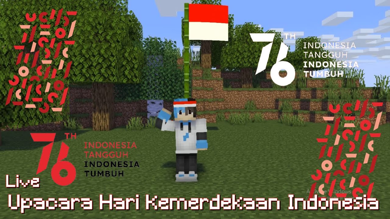 [🔴Live] Upacara Hari Kemerdekaan Indonesia | Minecraft Indonesia - YouTube