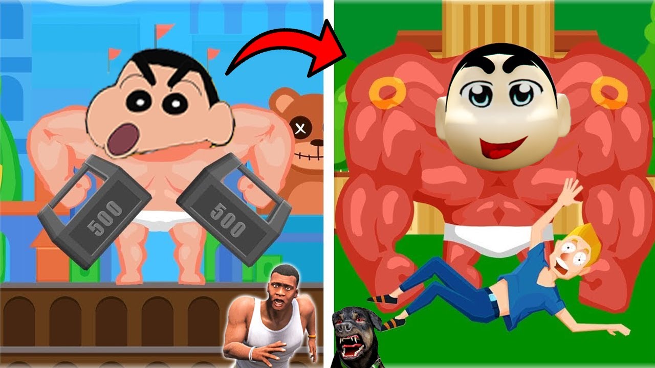 SHINCHAN PLAY TOUGHMAN AND BECOME WORLD STRONGEST BODYBUILDER ...