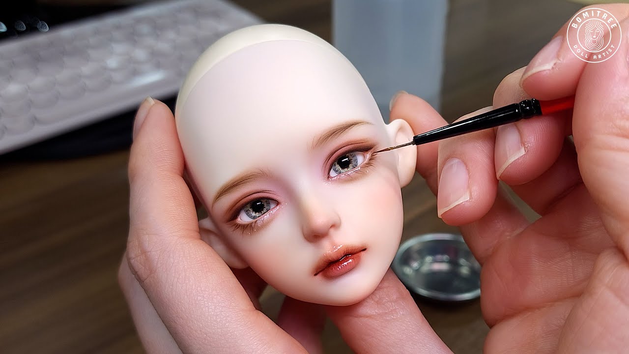 Doll Sculpting Dollios 'SU' / BJD makeup - YouTube