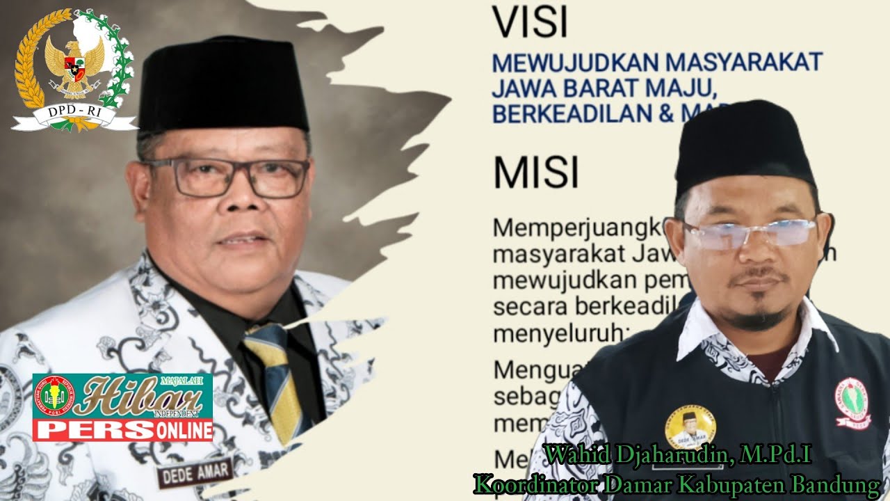 Ketua PGRI Jabar Drs H.Dede Amar, M.MPd, Calon DPD RI Jabar. Siap ...