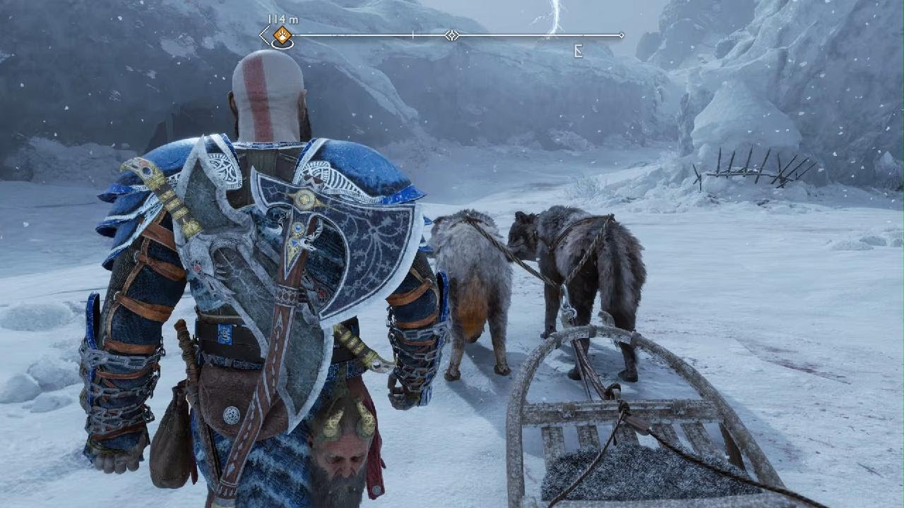 God of War Ragnarök_Kratos Pets the Wolves - YouTube