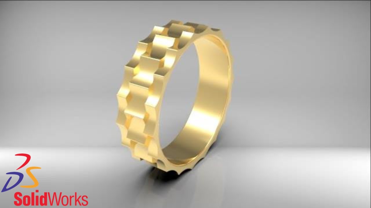 Solidworks Tutorials # 18 How to Model 'Advance Ring' in Solidworks BY ...