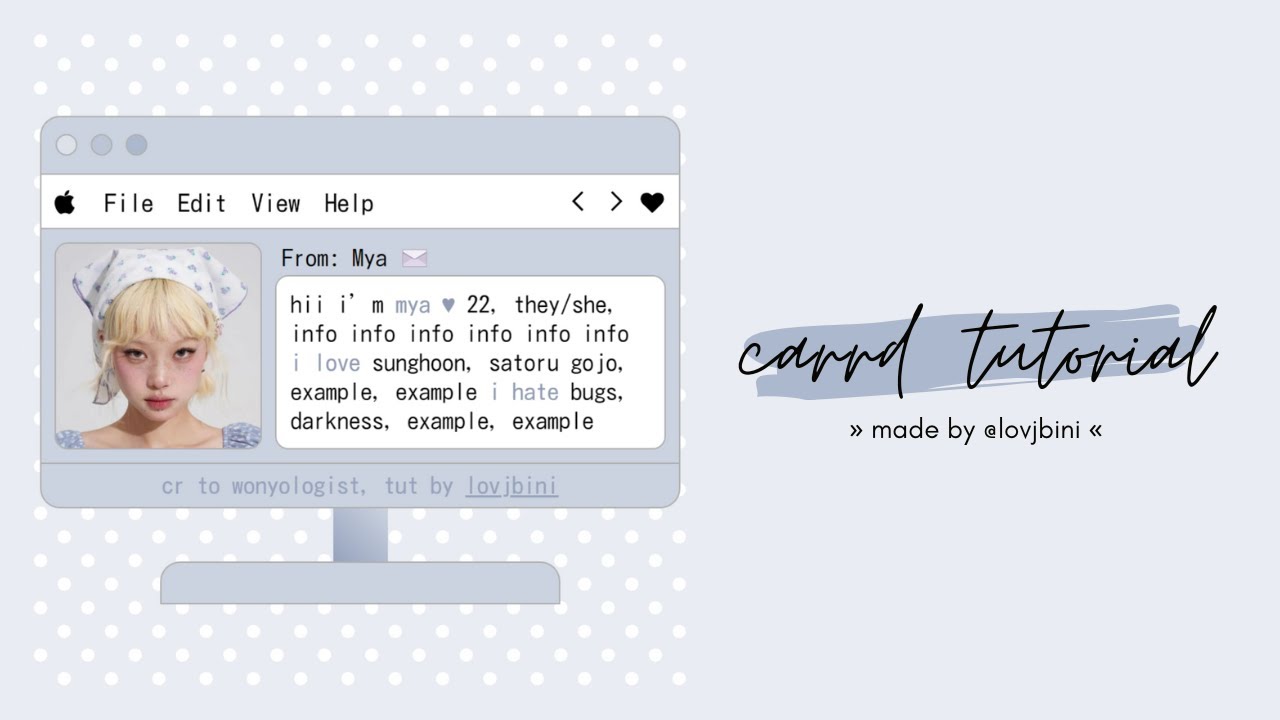 macbook themed carrd tutorial — © wonyologist - YouTube