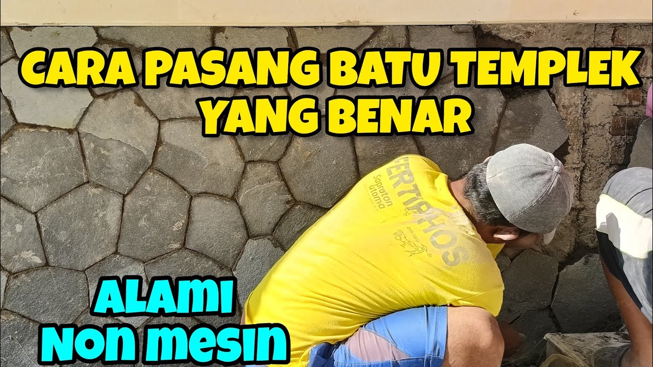 Cara pasang batu templek - YouTube
