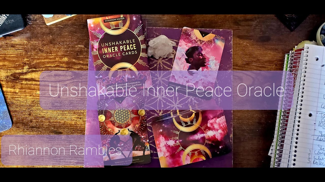 Unbox and flip through the Unshakable Inner Peace Oracle - YouTube