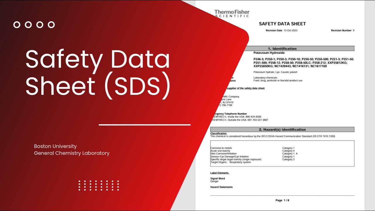 Safety Data Sheet (SDS) - YouTube