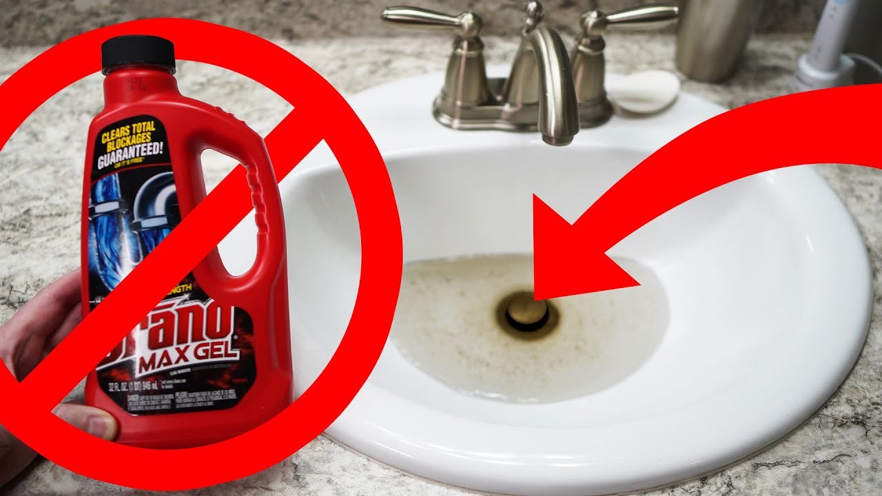 One Simple Trick For Unclogging Your Drain - YouTube