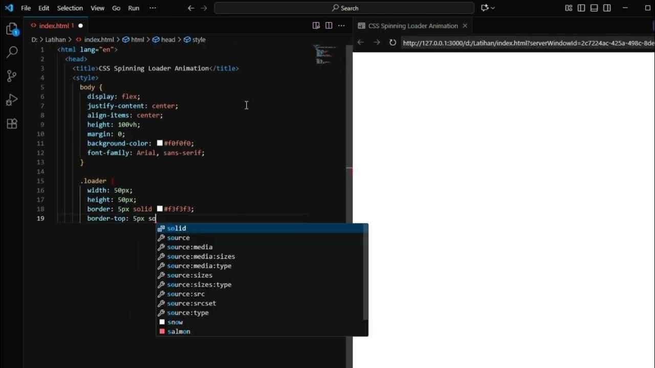 Tutorial Membuat Animasi Pan Loader dengan CSS | Desain Loader Unik & Kreatif - YouTube