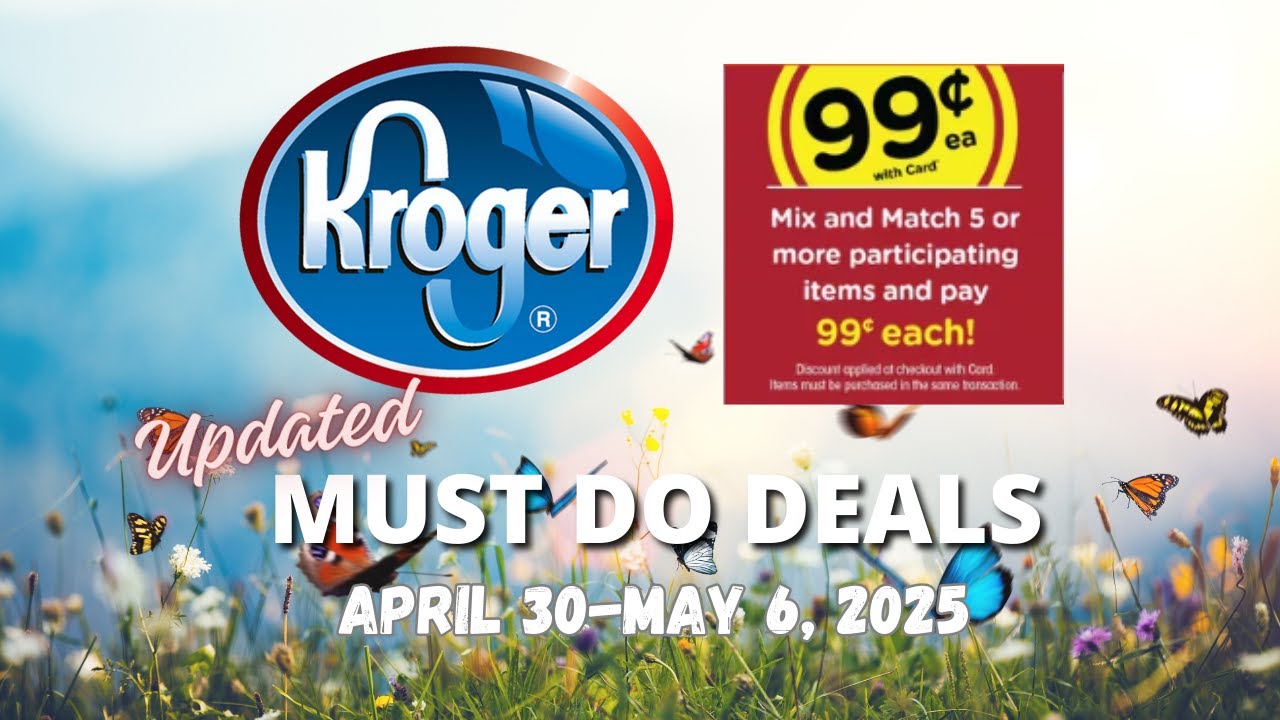 *5x Digital Deals* Kroger UPDATED Must Do Deals for 4/30-5/6 | NEW ...