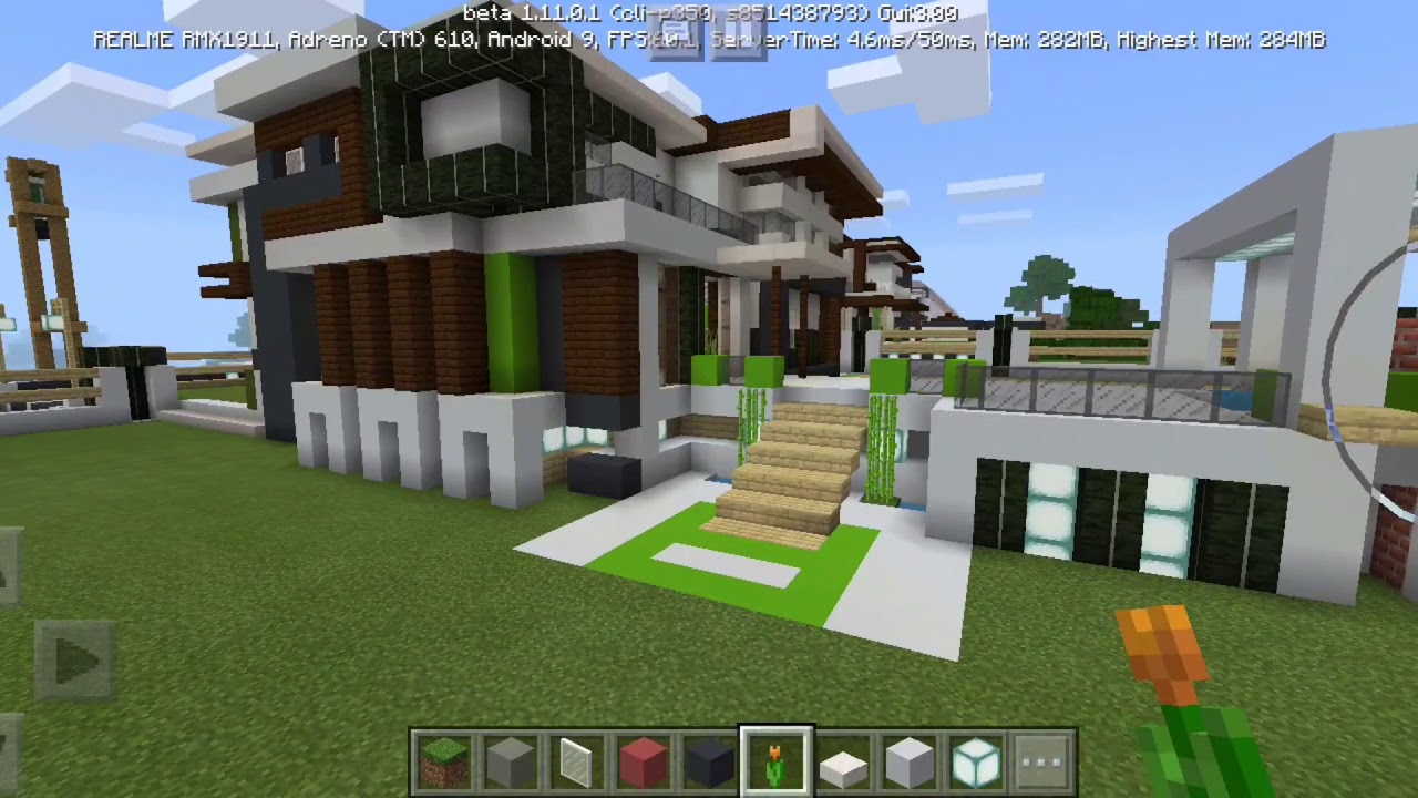 My first EVER MINECRAFT HOUSE TOUR - YouTube