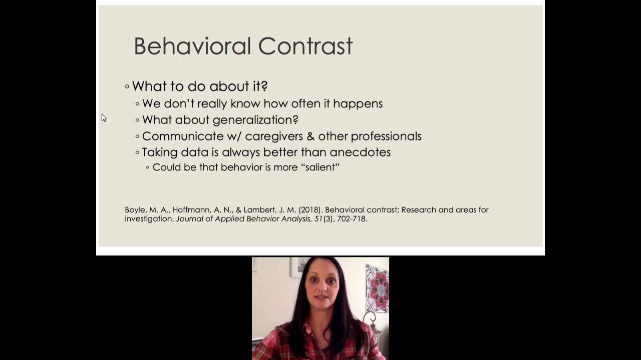 Behavioral Contrast - YouTube