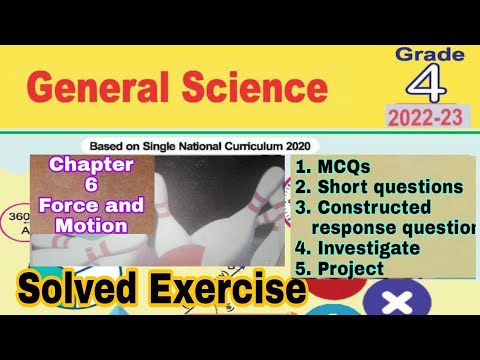 Class 4 Science Chapter 6 | Force and motion |solved exercise ...
