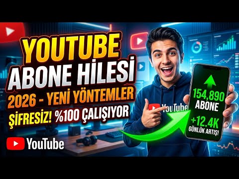 YOUTUBE ABONE HİLESİ 2026 - Youtube Abone Arttırma Şifresiz!