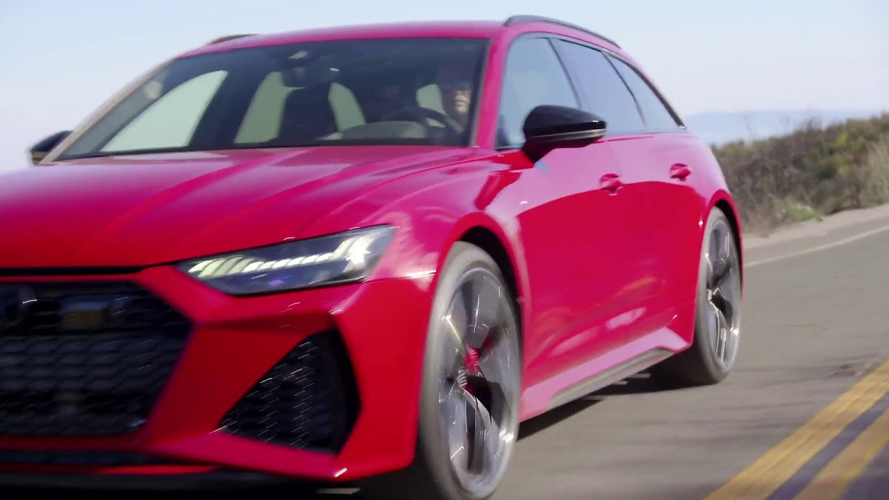 Audi RS 6 in Tango Red Driving Video - YouTube