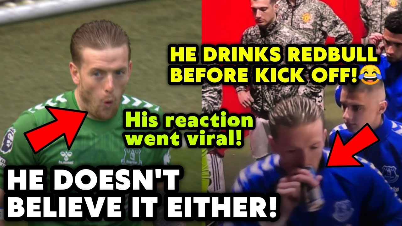 DID I MAKE THIS SAVE? NO WAY! Everton goalkeeper Jordan Pickford's save ...