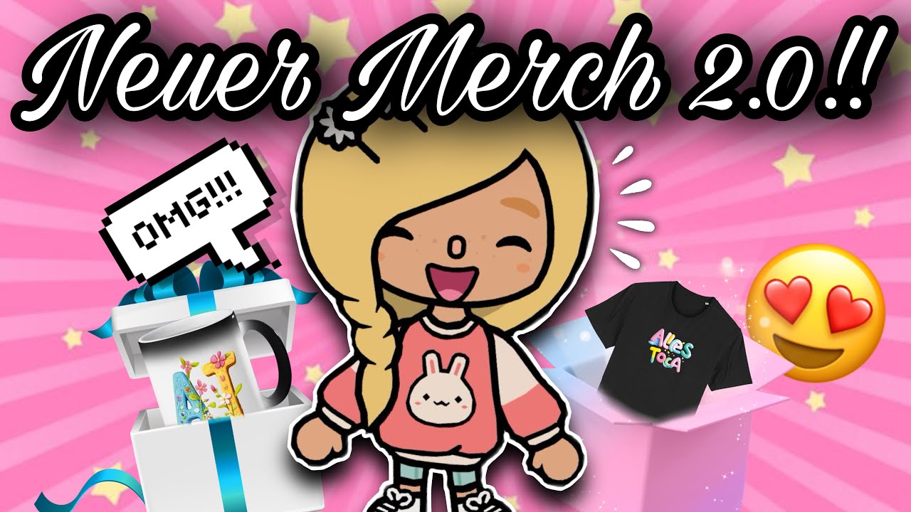 MEIN NEUER MERCH! 😱 MEGA COOL 🤩 | MERCH 2.0 | ALLES TOCA - YouTube