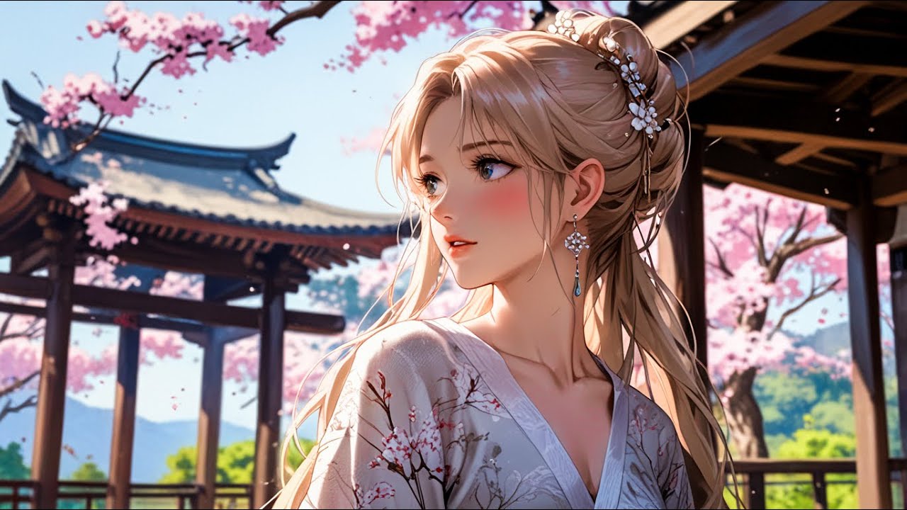 🌸Blossoming Sakura🏡1 Hour Relaxing Medieval Music to Study, Work and ...