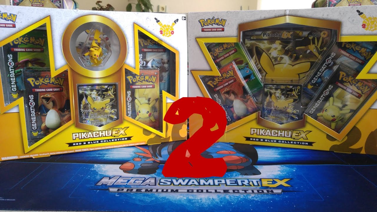 Pokemon TCG Red & Blue Collection Pikachu EX Box - Pikachu Challange ...
